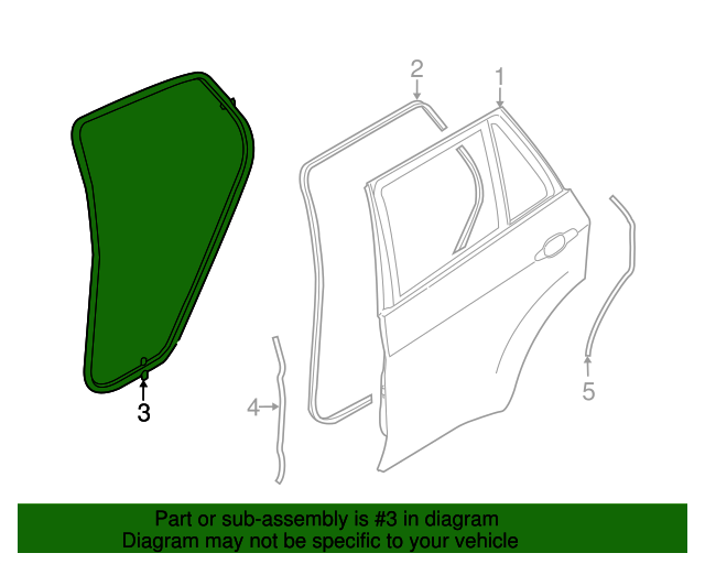 Genuine BMW 51-72-7-317-812 | Weather-Strip On Body | FREE Shipping on ...