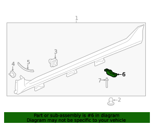 71802-TBA-A50 - 2019-2021 Honda Civic - Strake R Rear | Genuine Honda Parts