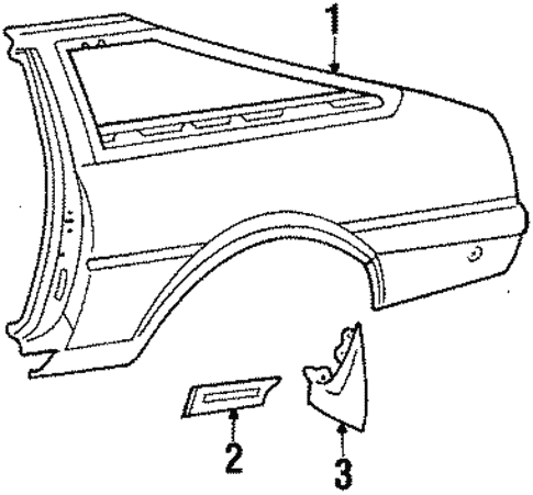 Quarter Panel for 1985 Toyota Corolla | Toyota Parts Center