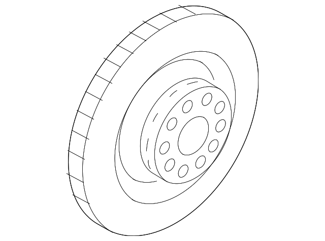 2011-2018 Audi Rotor 4H0-615-601-P | OEM Parts Online