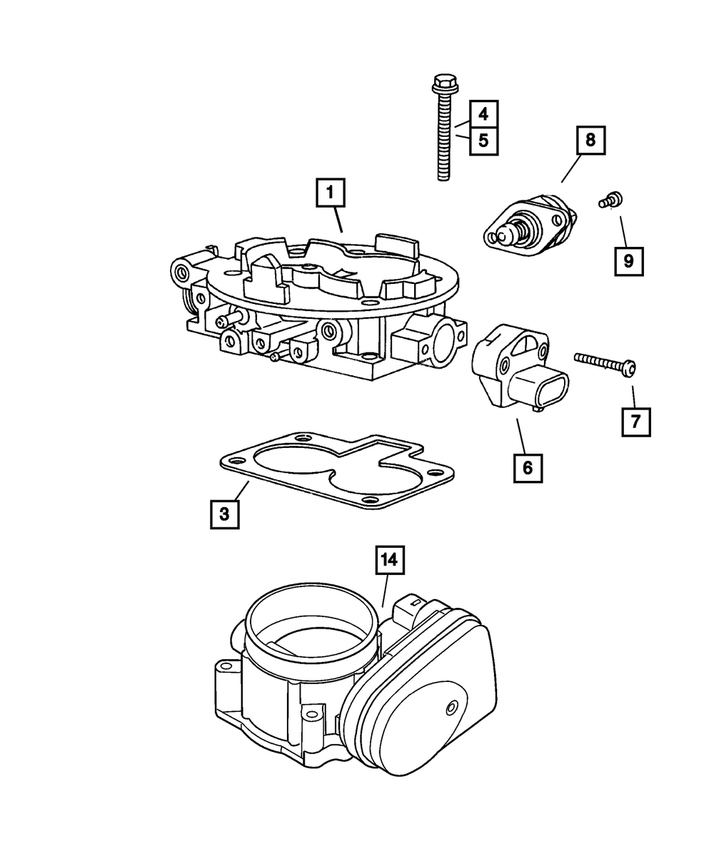 2002-2006 Mopar Throttle Position Sensor Kit 68404428AA | Mopar eStore