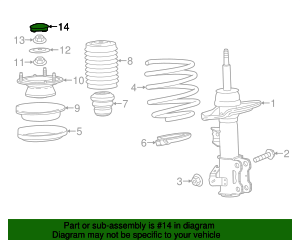 2016-2024 Cadillac Front Suspension Mount Upper Cup 23357885 GM ...