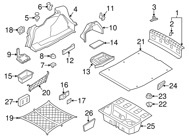 51471911992 - Side Trim Panel Clip 1999-2024 BMW | Genuine BMW Parts