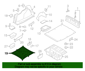 51477248530 - 2012-2021 BMW Cargo Net (51-47-7-248-530) | BMW of South ...