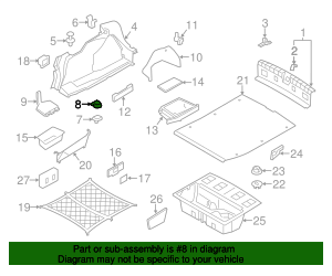 51477274764 - 2012-2024 BMW Trunk Side Trim Cover (51-47-7-274-764 ...