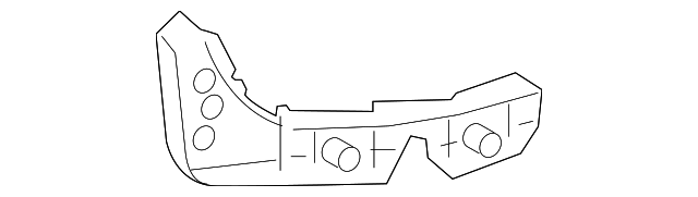 2010-2013 Toyota 4Runner Bumper Cover Support Rail 52115-35131 ...