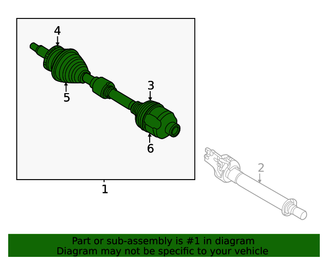 49501-A9300 - Axle Assembly 2015-2016 Kia Sedona | Kia.Parts Store