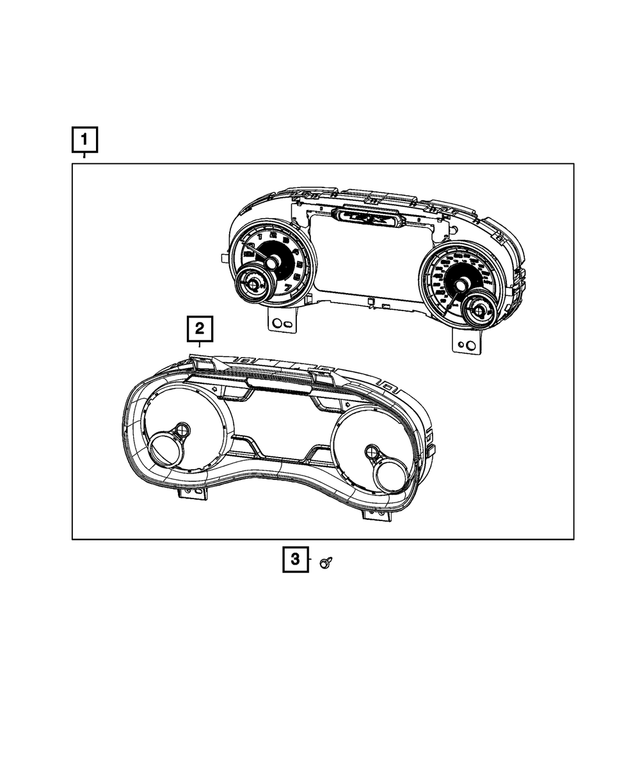 2021-2022 Ram 1500 Instrument Cluster Mask And Lens 68534255AA | Mopar ...