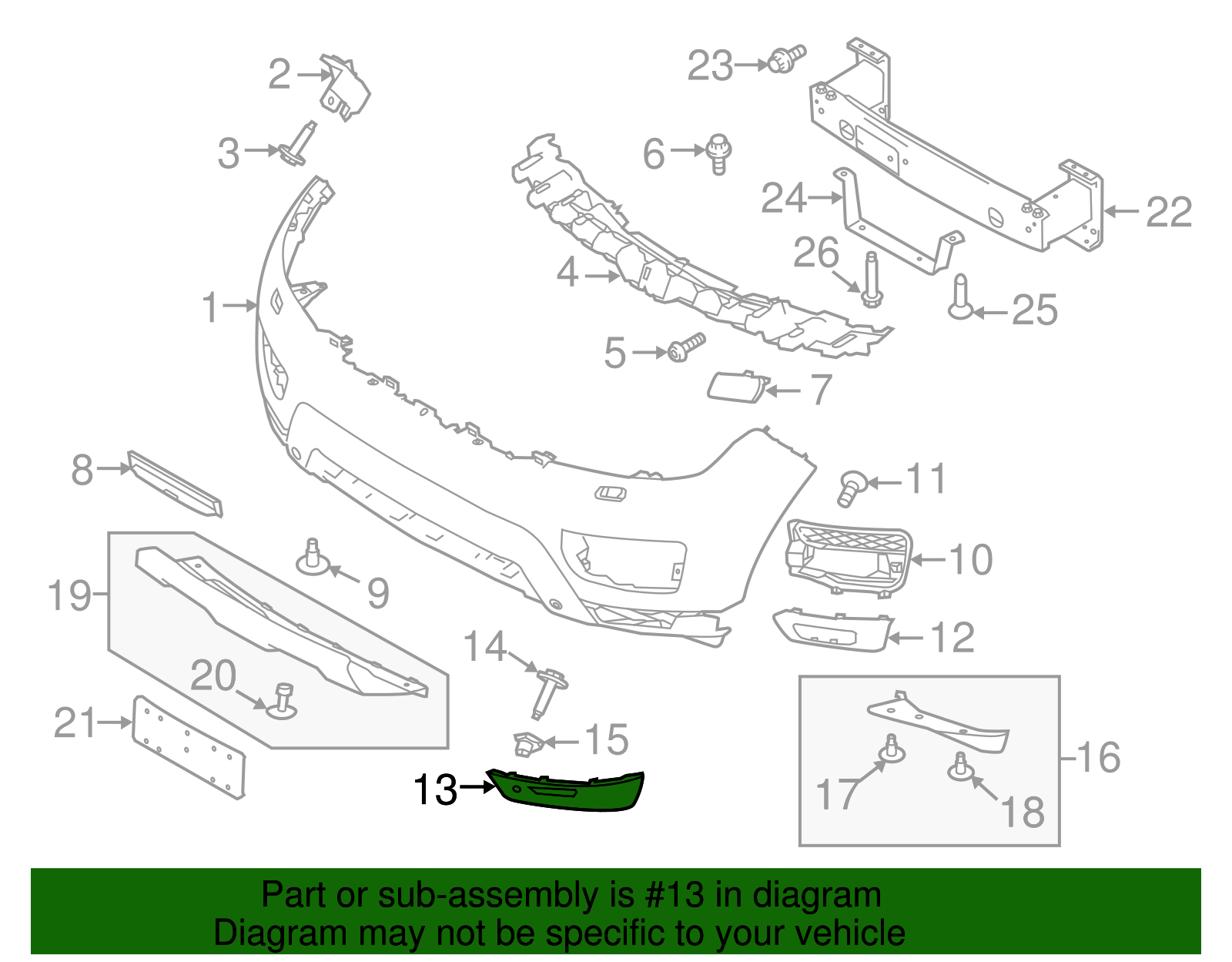 LR045053 - Lower Trim 2014-2017 Land Rover Range Rover Sport | Land ...