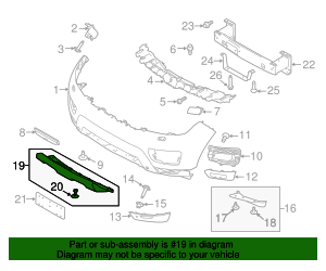 2014-2017 Land Rover Range Rover Sport Lower Cover LR095429 | OEM Parts ...