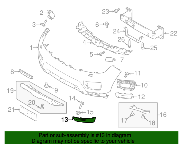 2014-2017 Land Rover Range Rover Sport Lower Trim LR045052 ...