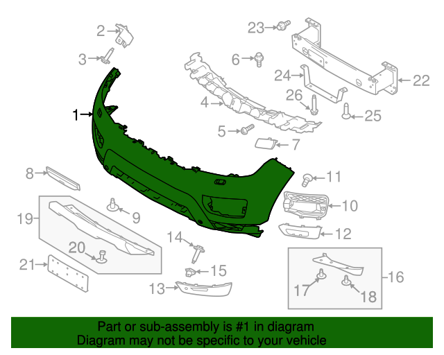 2016-2017 Land Rover Range Rover Sport Bumper Cover LR070887 | OEM ...