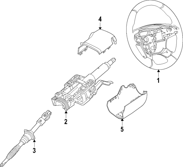 2020 Buick Enclave Steering Column 84705360 | GMPartsDirect.com