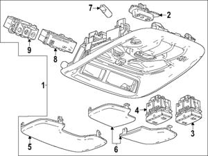 2023-2024 GM Overhead Console 85558639 GM | GMPartsDirect.com