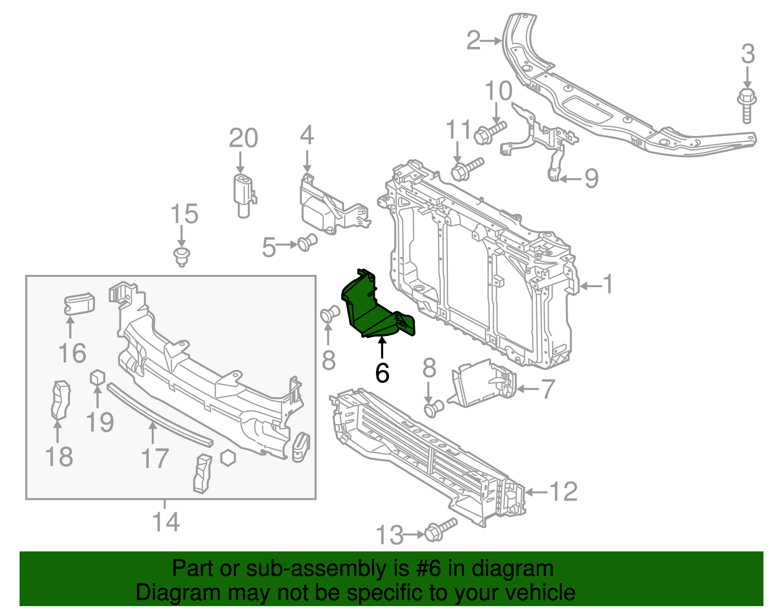 BHN1-50-1U1A - Lower Plate - Passenger Side (RH) 2014-2016 Mazda 3 ...