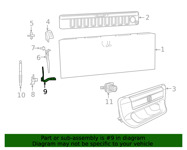68278372AF - Bracket - 2019-2023 Ram 1500 | Mopar Parts Canada