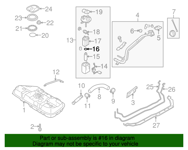 31123-2H000 - Fuel Pump Seal 2010-2013 Kia | Kia.Parts Store