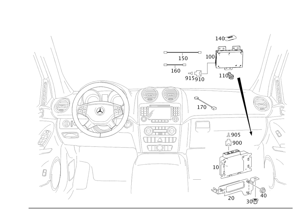 164-540-67-01 - Control Unit 2003-2012 Mercedes-Benz | Mercedes-Benz ...