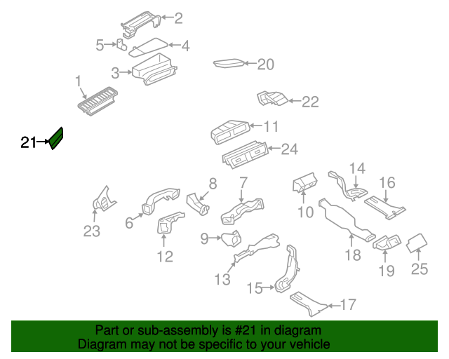 8R0-819-793-BE7 - Defroster Grille 2013-2017 Audi | Audi OEM Parts