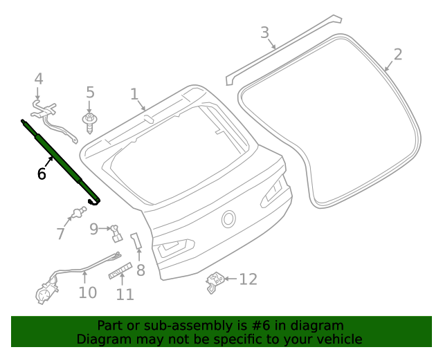 Genuine BMW 51-24-7-424-415 | Lift Cylinder | FREE Shipping on Most ...