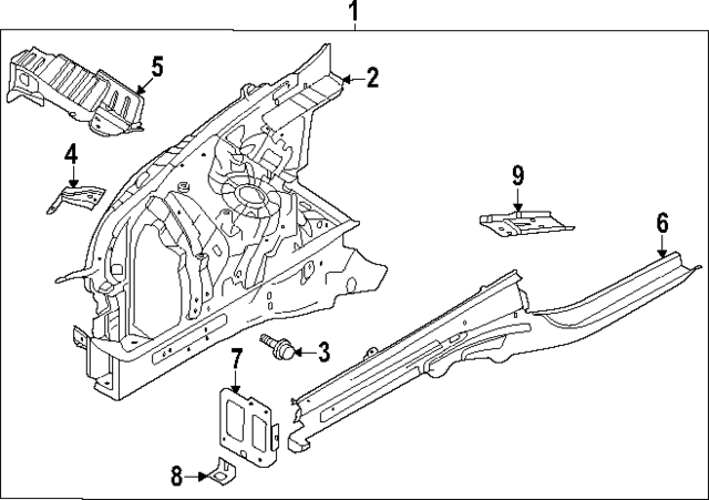 2023-2024 Genesis G90 Bumper Bracket 64585-T4000 | OEM Parts Online