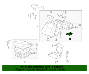 1998-2002 Toyota Land Cruiser Armrest 72890-60010-B0 | Toyota Parts Center