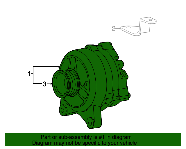 2004-2008 Ford Alternator 7L3Z-10346-FRM | Varsity Ford