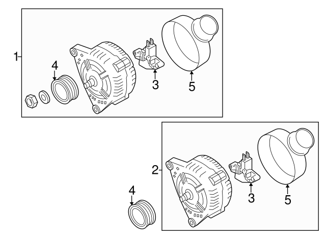 2013-2018 Audi Alternator 079-903-015-P | Audi USA Parts