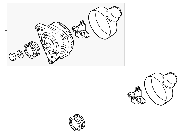 2013-2018 Audi Alternator 079-903-015-P | Audi USA Parts