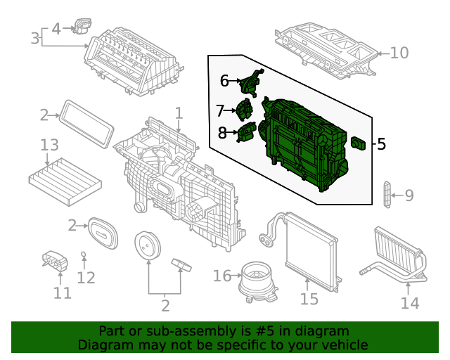 Genuine OEM Ford Part - Case Assembly PZ1Z-18471-A | Genuine OEM Ford ...
