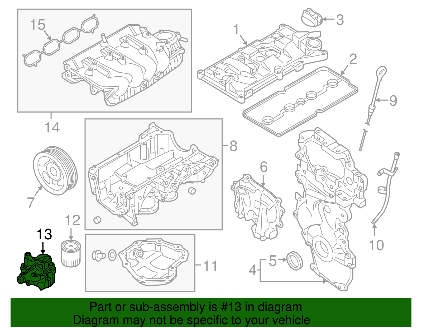 15010-BV82A - Oil Pump 2015-2019 Nissan | Nissan Parts & Accessories Online