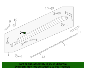 Genuine Porsche 971-853-755 |Rocker Molding Clip | FREE Shipping on ...