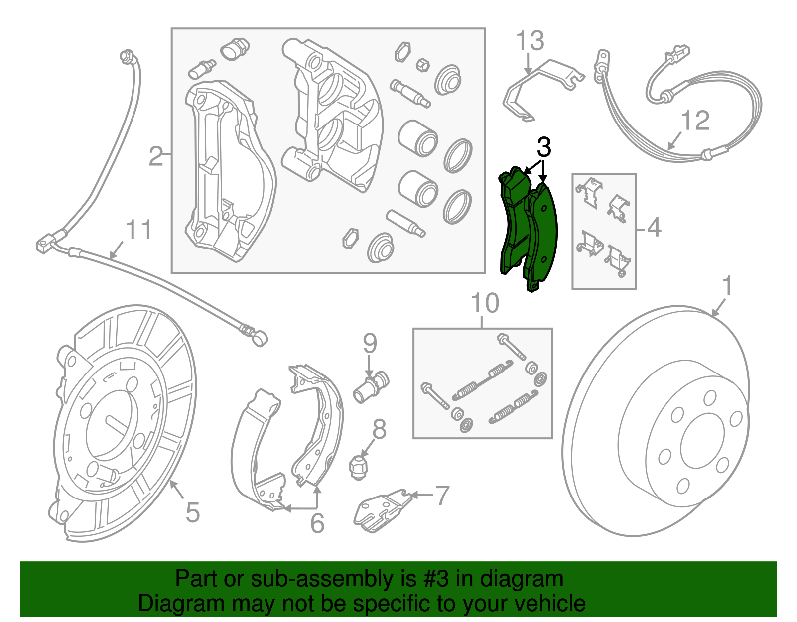 2012-2021 Nissan | Brake Pads Rear | D4060-1PA0A | Tom Wood Nissan Parts