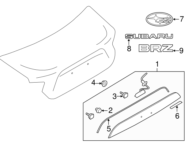 2013-2022 Subaru Finish Panel Clip 91111CA060 | Subaru Parts For You
