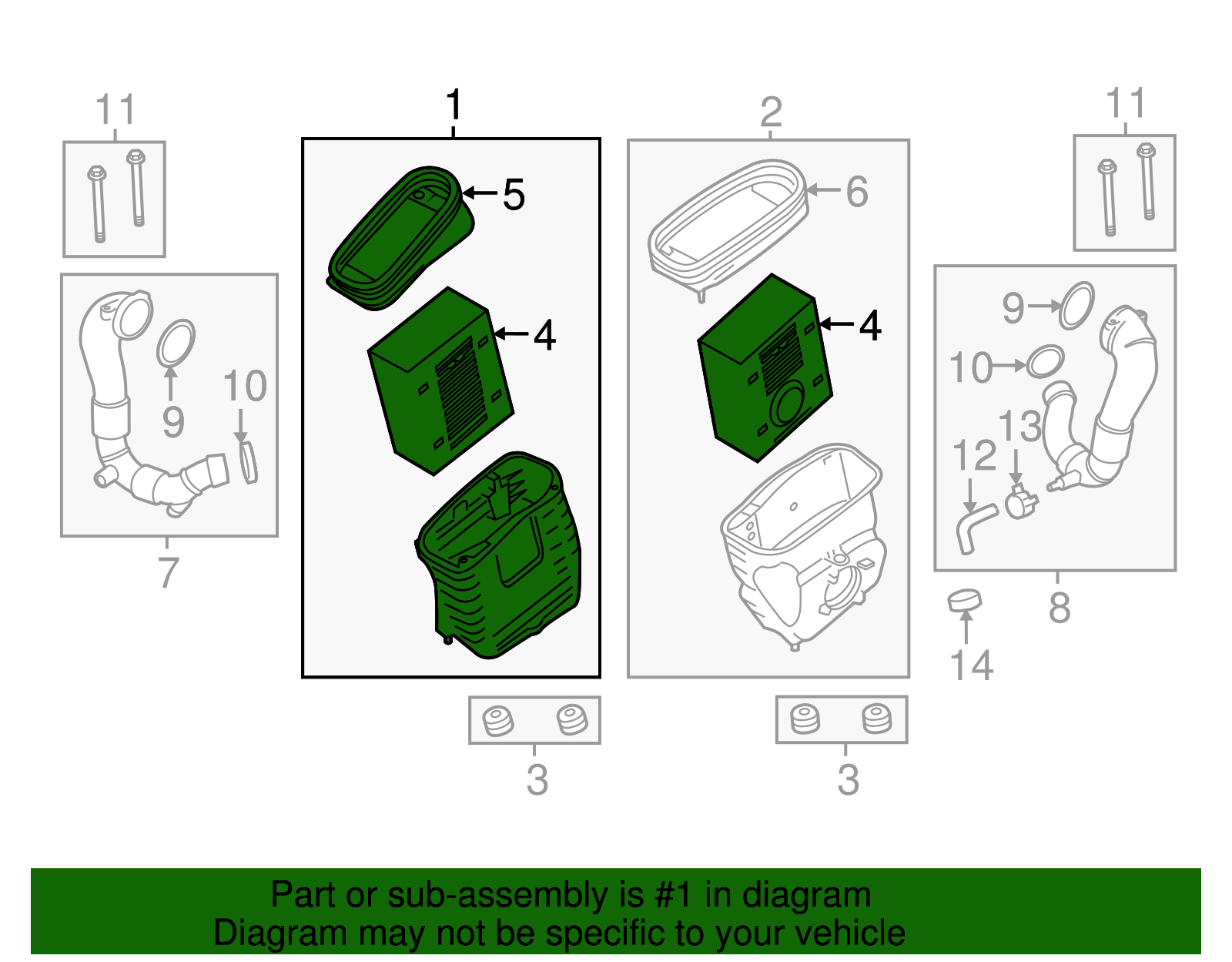 2015-2018 Porsche Macan Air Cleaner Assembly 95B-129-607-B | Gaudin ...