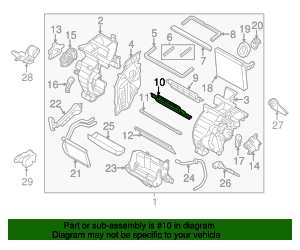 2014-2016 Hyundai HVAC Mode Door 97146-3XAA0 | AutoNationParts.com