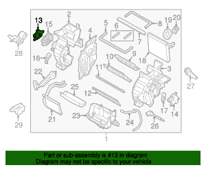 Genuine HVAC Air Inlet Door Actuator for 2011-2017 Hyundai | Part ...