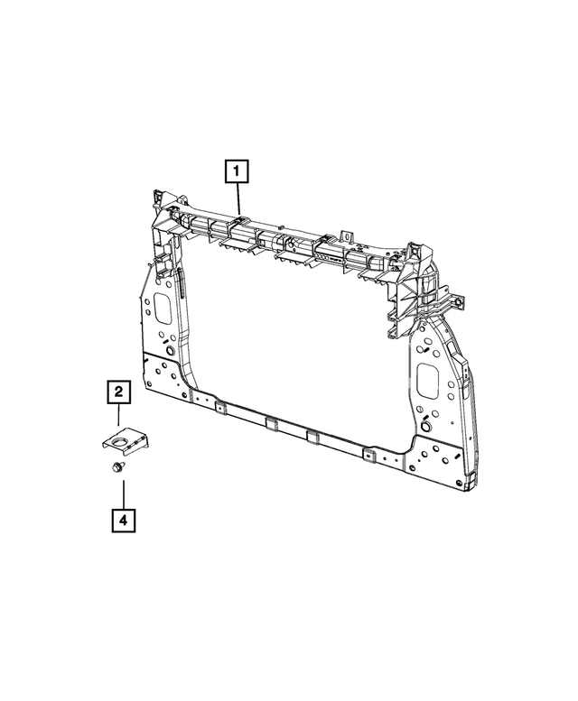 2019-2021 Fiat 500X Radiator Closure Panel 68438882AA | My Mopar Parts