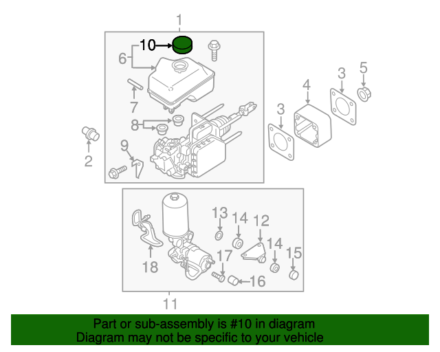 2012-2021 Nissan Reservoir Cap 46020-1PA0A | Nissan Parts Store