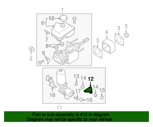 2012-2024 Nissan Booster Assembly Bracket 47225-1PA0A | Nissan Parts OEM