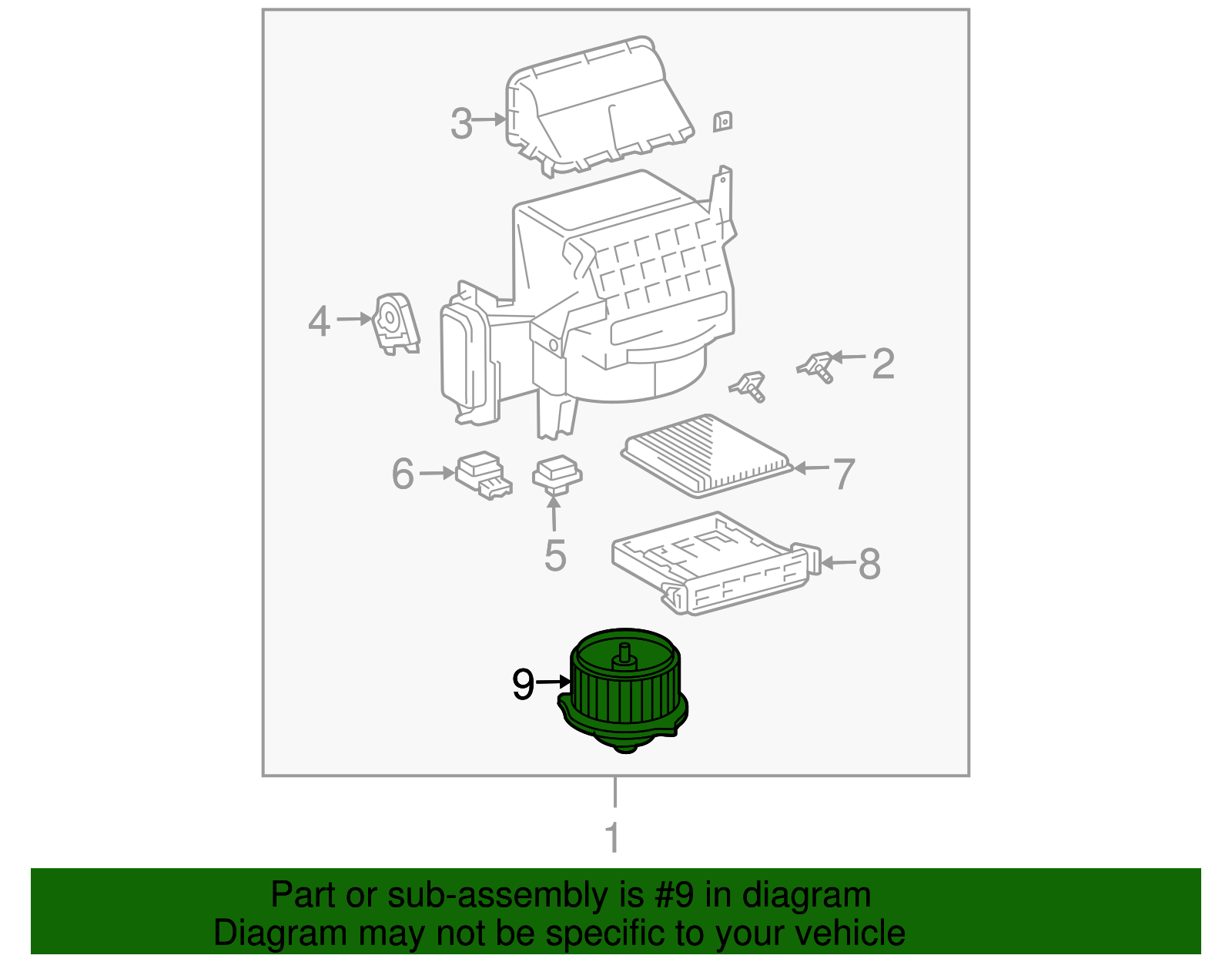 Genuine Toyota HVAC Blower Motor part# 87103-08051 for 2004-2006 Toyota ...
