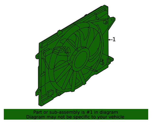 LX6Z-8C607-D - Fan Assembly 2021-2023 Ford | Ford Parts Direct