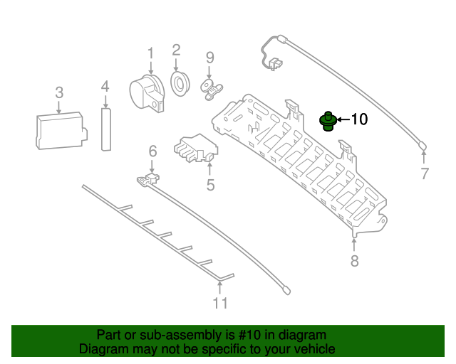 2017-2023 Mercedes-Benz Sensor Rivet 001-990-22-92 | MB OEM Parts
