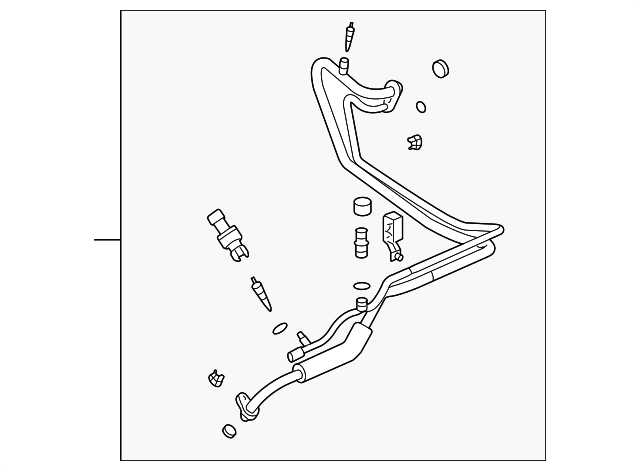 2005 GM Air Conditioning Evaporator Thermal Expansion Valve Tube ...