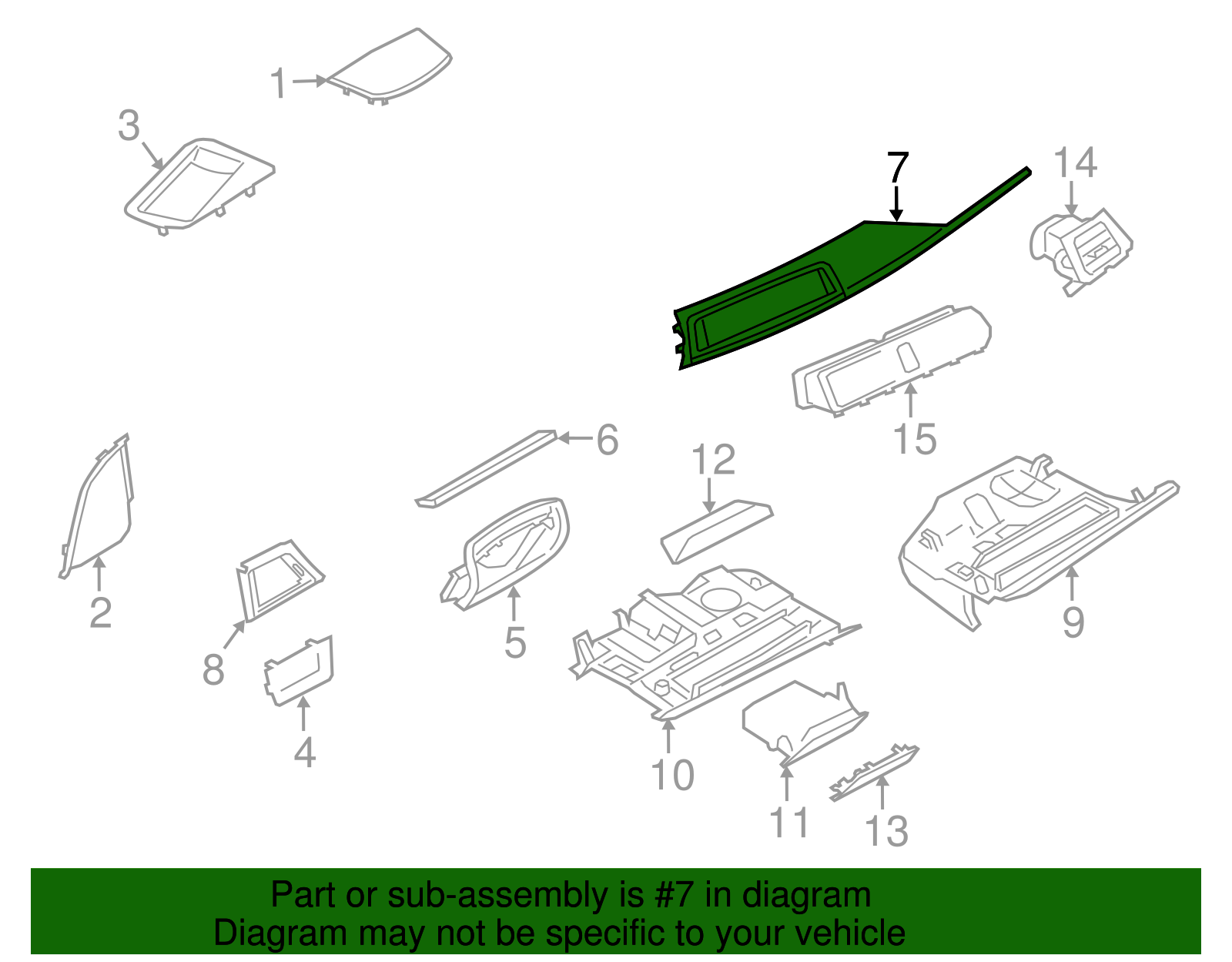 2012-2019 BMW Trim Molding 51-45-9-231-237 | BMW OEM Parts