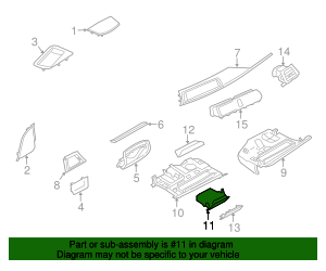 51459240633 - 2012-2020 BMW Compartment Box (51-45-9-240-633) | BMW of ...