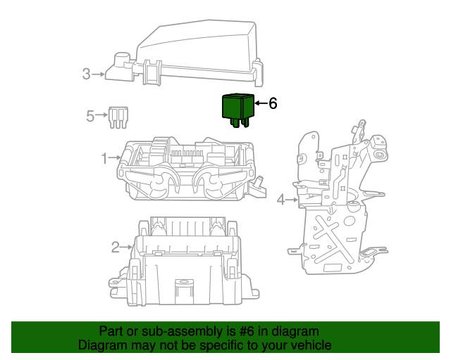 2014-2017 Chevrolet SS Rear Window Defogger Relay 92292384 | GM Parts ...
