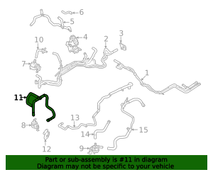 Ford Dealership 2021-2023 Ford Drive Motor Inverter Radiator Hose LX6Z ...
