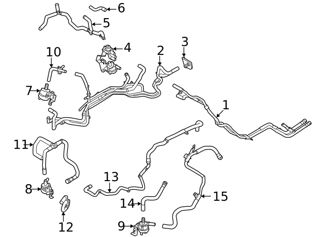 LX6Z-8A577-D - Connector Hose 2020-2024 Ford | AutoNation Parts