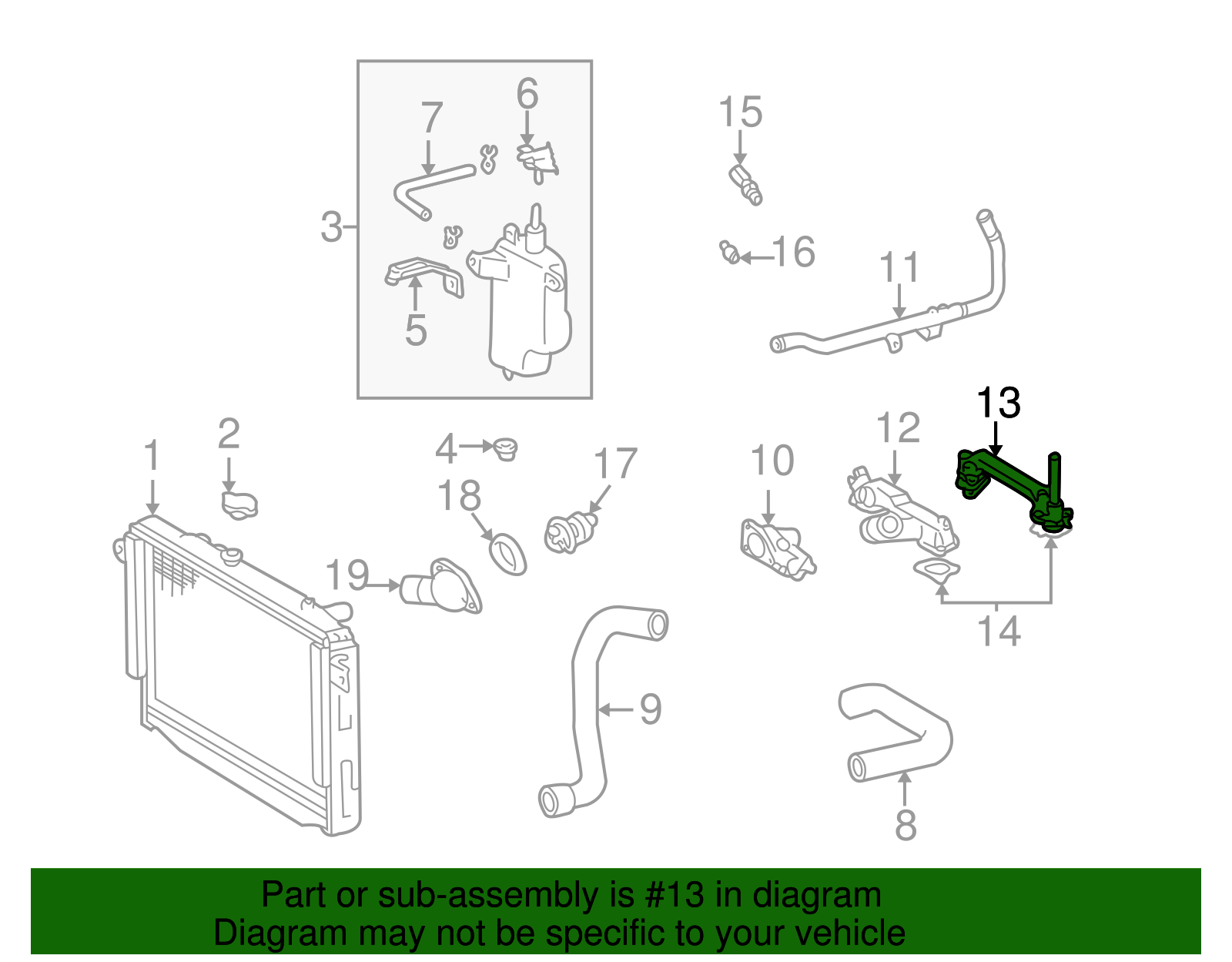 1998-2004 Toyota By-Pass Pipe 16356-50120 | Toyota Parts Center
